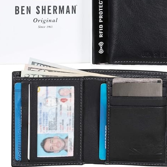 Ben Sherman | Bags | Ben Sherman Mens Manchester Slim Bifold Fullgrain ...